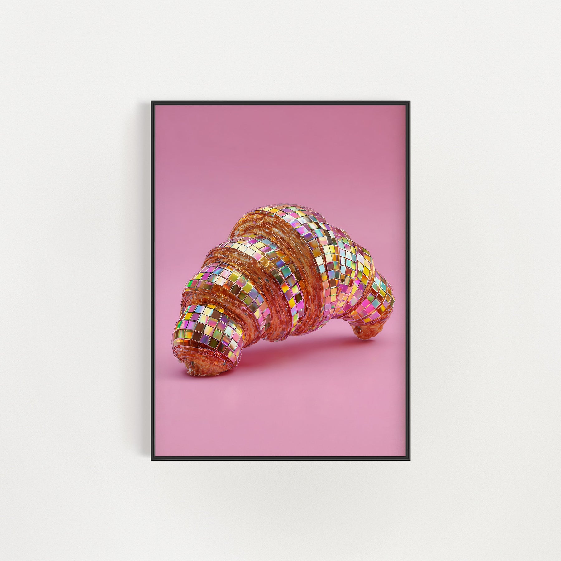 Disco Croissant Digital Wall Art – Printable Download A4, A3, A2, A1 ...