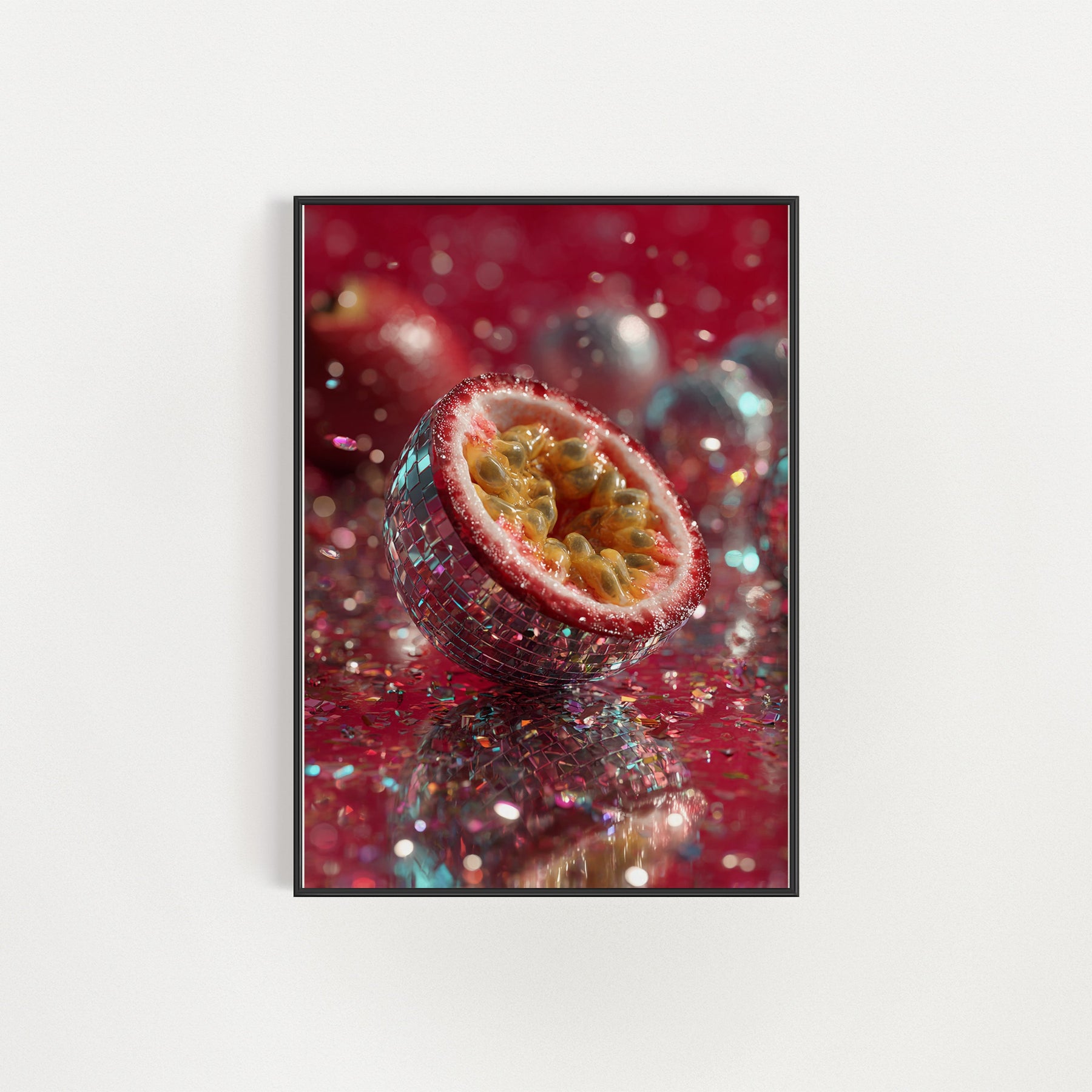 Disco Passion Fruit Wall Art – Printable Download A4, A3, A2, A1 – Yililo