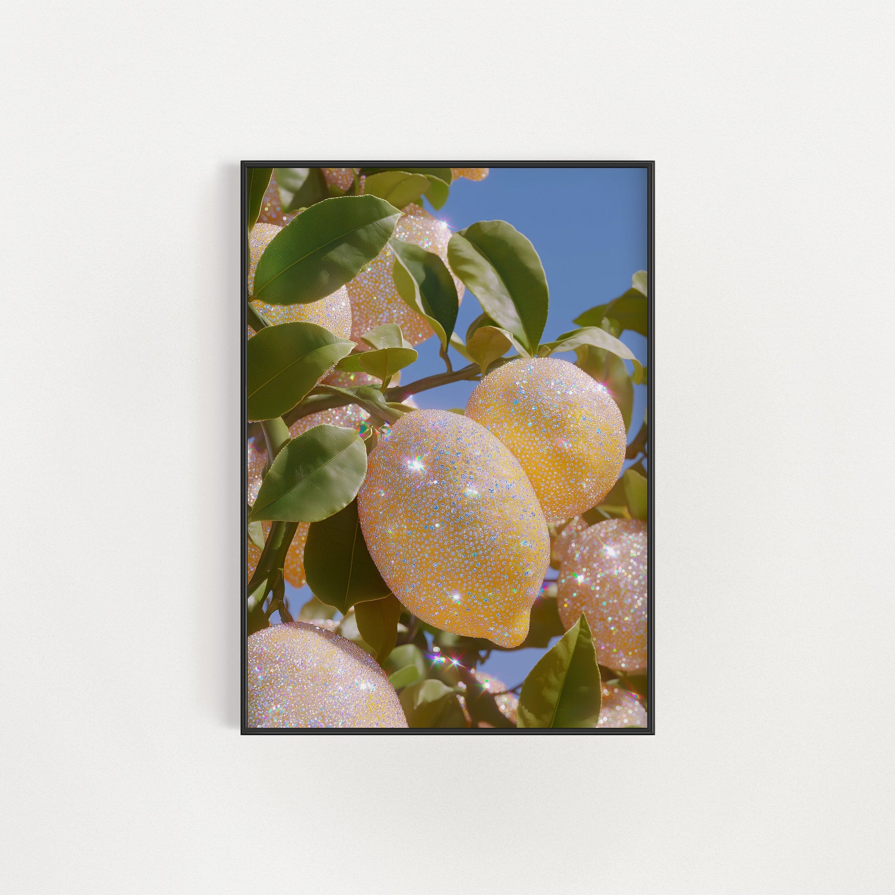 Glitter Lemons Digital Wall Art – Printable Download A4, A3, A2, A1 ...